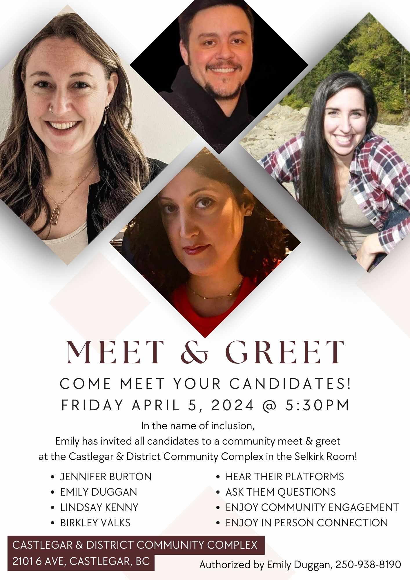SD20 By-Election Meet & Greet Your Candidates – Emily Duggan 4 Education